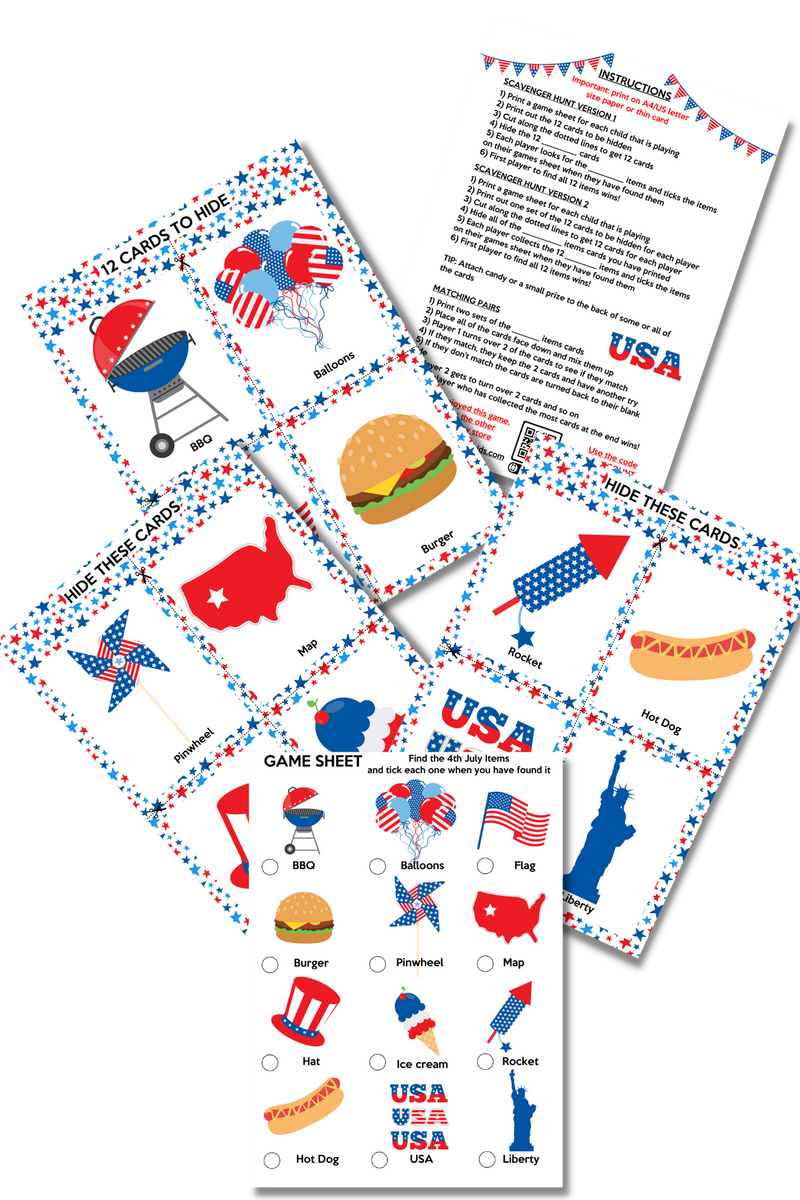 4th July Scavenger Hunt – non-screen-activities-for-kids