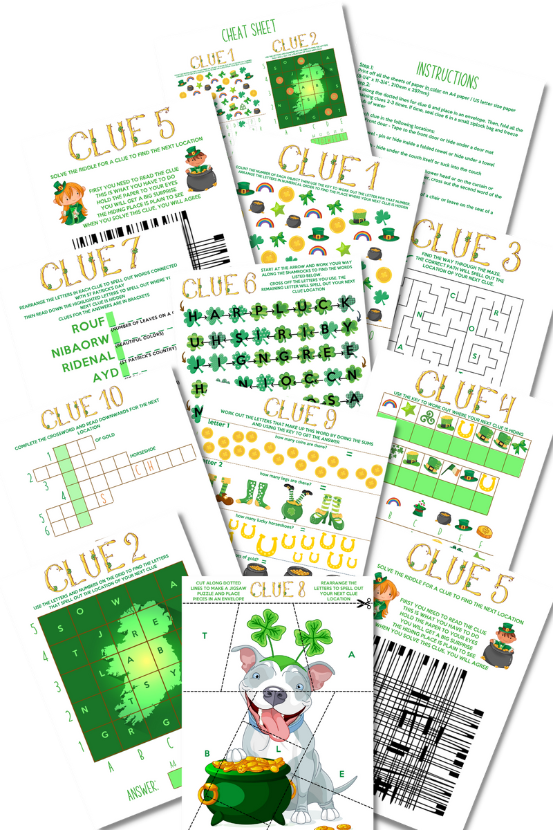 Indoor St Patricks Day Treasure Hunt – non-screen-activities-for-kids
