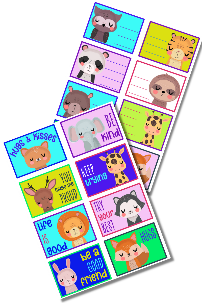 Animal Lunchbox Notes – non-screen-activities-for-kids