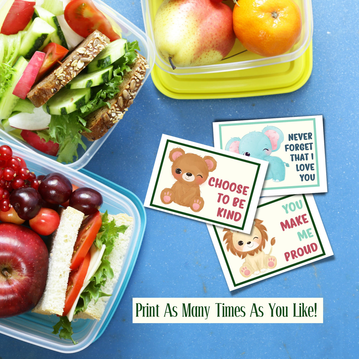 Wild Animals Lunchbox Notes – non-screen-activities-for-kids