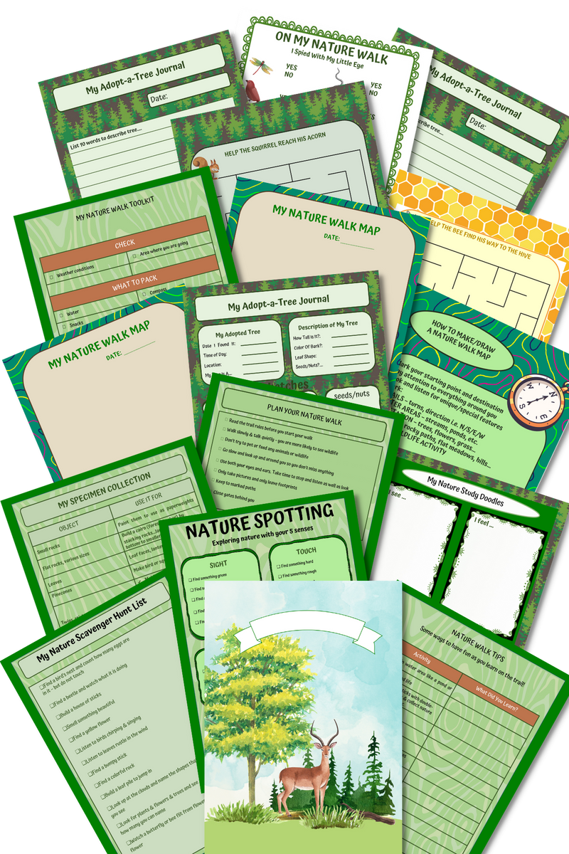 Kids Nature Walk Journal Printable – non-screen-activities-for-kids
