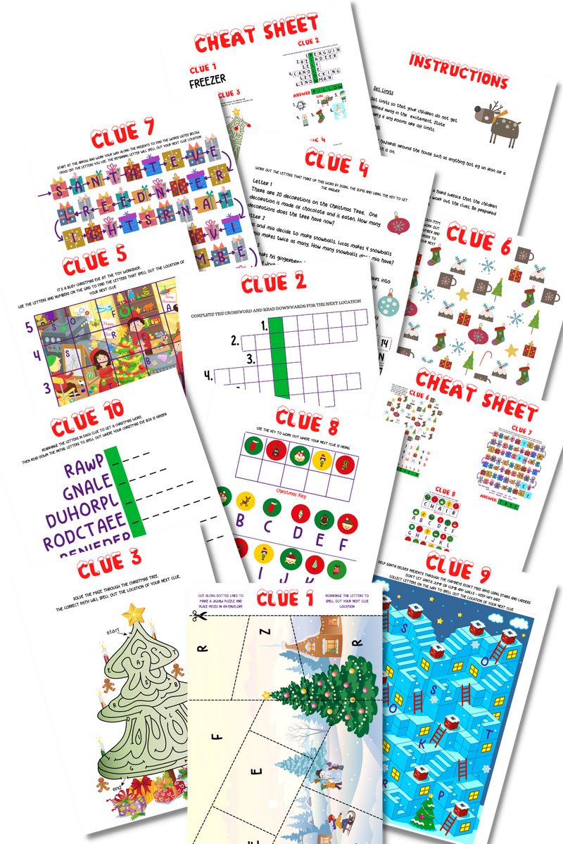 Indoor Christmas Eve Box Treasure Hunt Box – non-screen-activities-for-kids