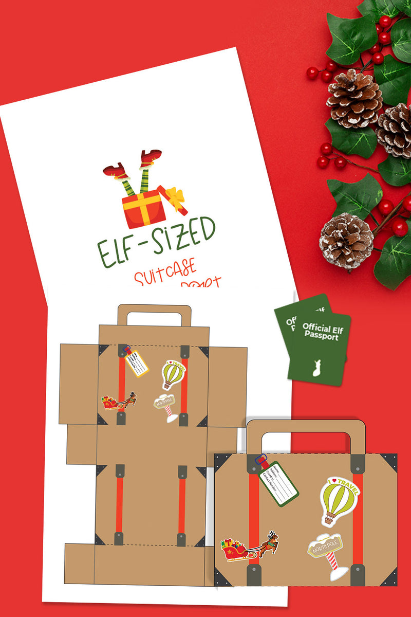 Christmas Elf Suitcase, Adoption Certificate & Notepaper – non-screen ...