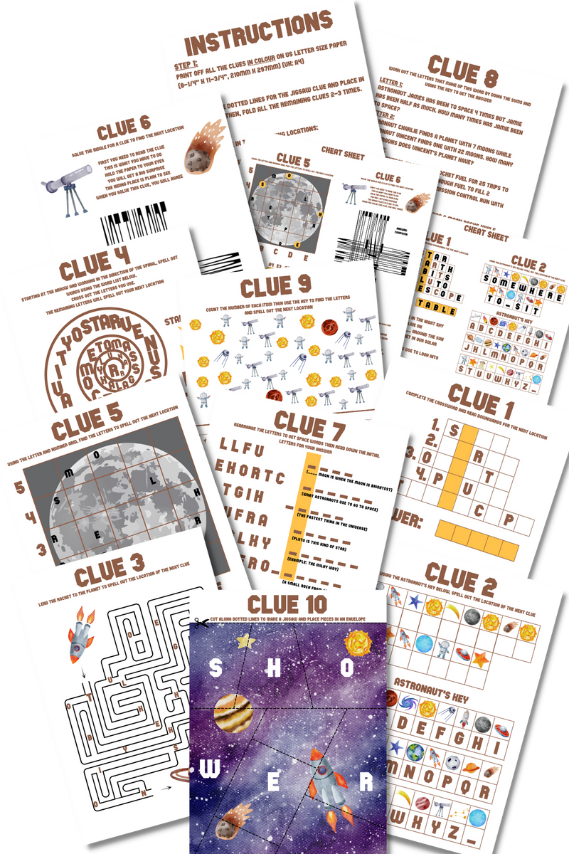 Indoor Space Treasure Hunt – non-screen-activities-for-kids